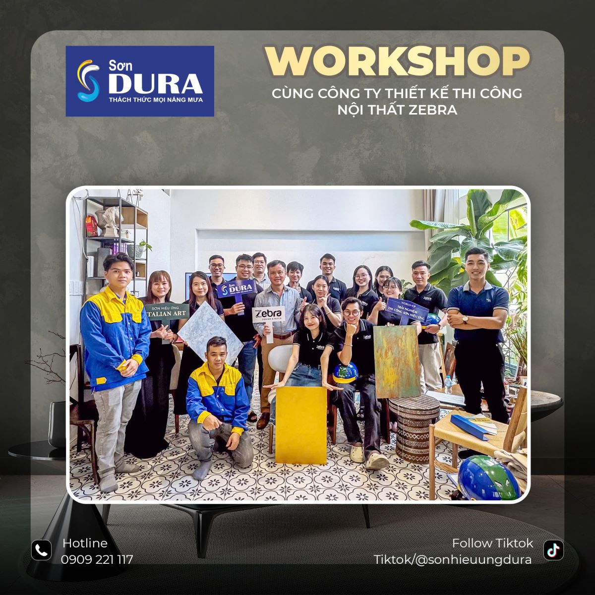 Sơn Dura kết hợp cùng thiết kế và thi công nội thất Zebra